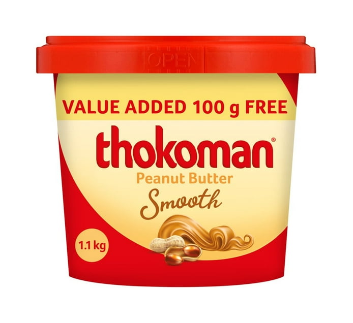 Thokoman Peanut Butter Smooth (1.1 KG) | Makro