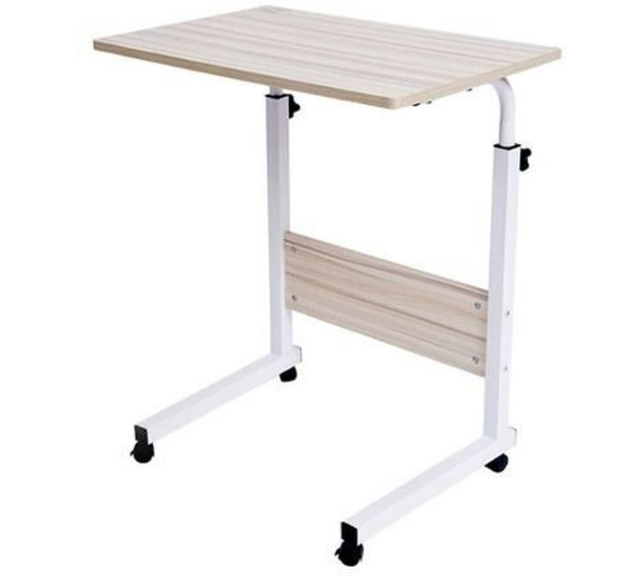 Unbranded Adjustable Metal Portable Laptop Table Finish Colour White