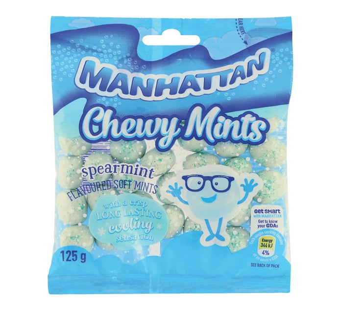 Manhattan Chewy Soft Mints Spearmint (24 x 125g) | Makro
