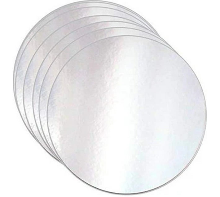 Akamai SA Round Cake Board - Thin (100mm) Aluminium, Paper Cake Server ...