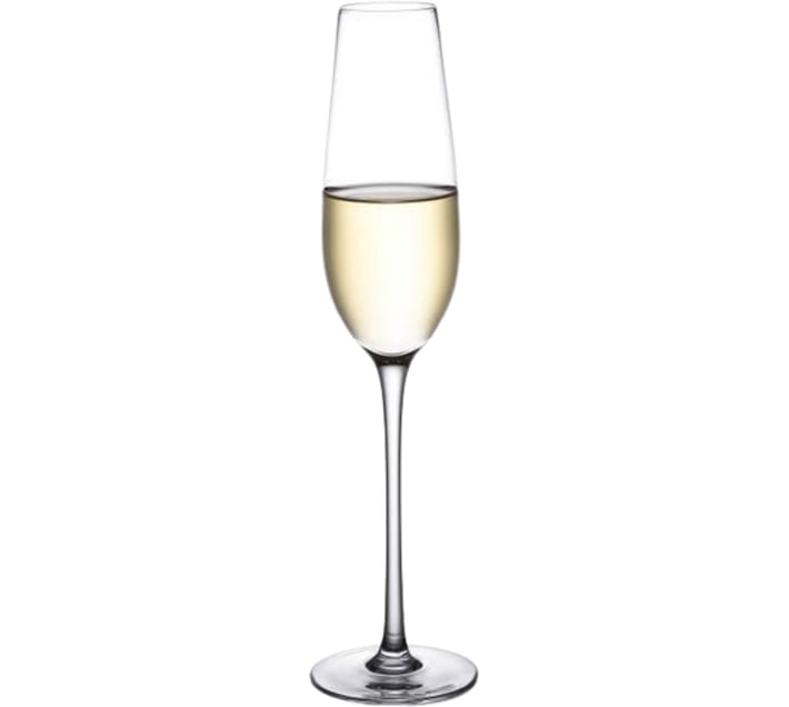 danny home (Pack of 2) CRY05 Champagne Glass Set (200 ml, Glass, Clear ...