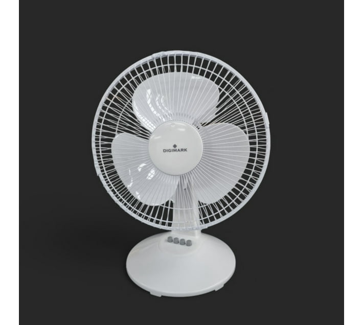 Digi mark TF163 A 400 mm 3 Blade Table Fan (white, Pack of 2) | Makro