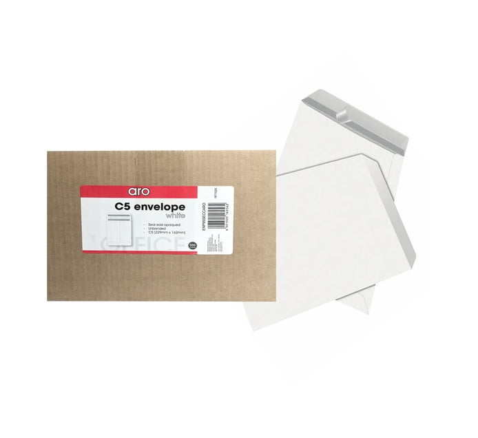 Buy Aro C5 Pocket Seal Easi White Envelopes 500-pack in Bulk | Makro ...