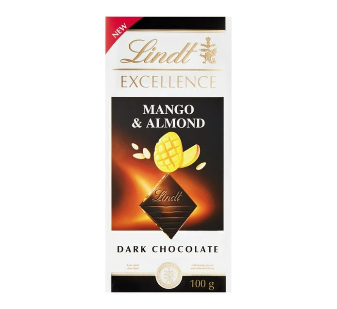 Lindt Slab Chocolate Mango & Almond (1 x 100g) | Makro