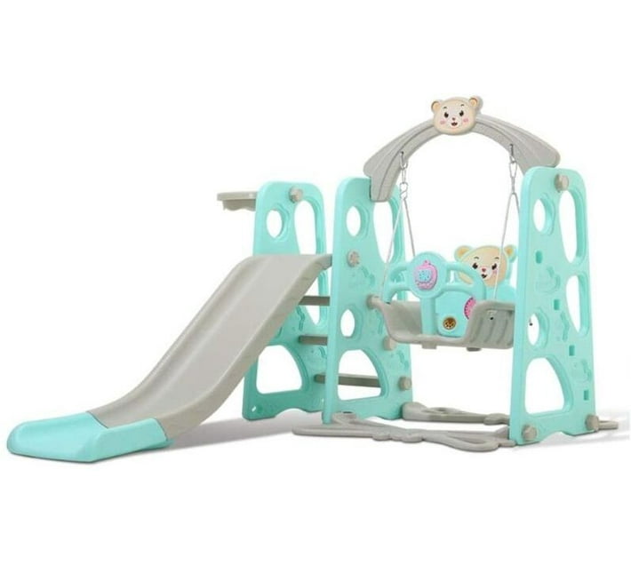 Just Simplified 3-in-1 Swing and Slide Set for Kids Swings & Slide ...