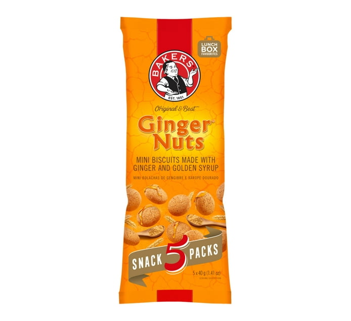 Someone’s in a Makro Bakers Mini Biscuits Multipack Gingernuts (5 x 40g ...