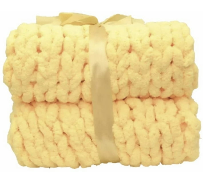 Wardrobenthings Chenille Abstract Sofa Cover (Heavy High Quality Yellow ...