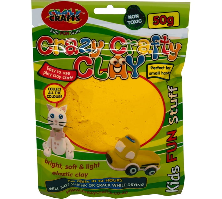 Crazy Crafts Crazy Clay 50g - Sunflower Clay Art & Moulding Art and ...