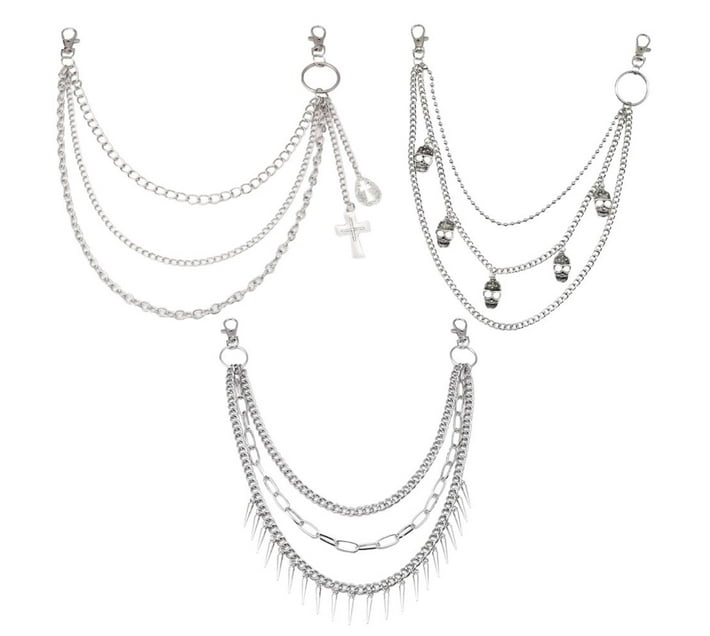 Someone’s in a Makro Fashion Stainless Steel Retro Jean Cufflink Chain ...