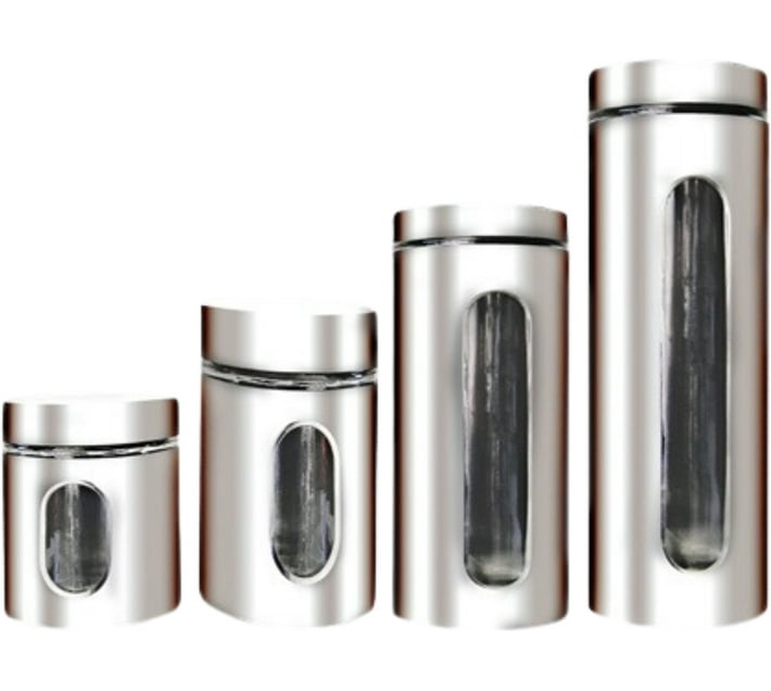 Totally home Stainless Steel Utility Container - 1000 ml (Pack of 4 ...