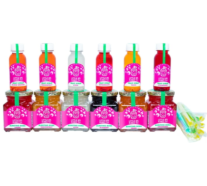 Little Bs Bubble Tea Fruit Tea Combo Edible Combo 6 X 260ml Burstinb