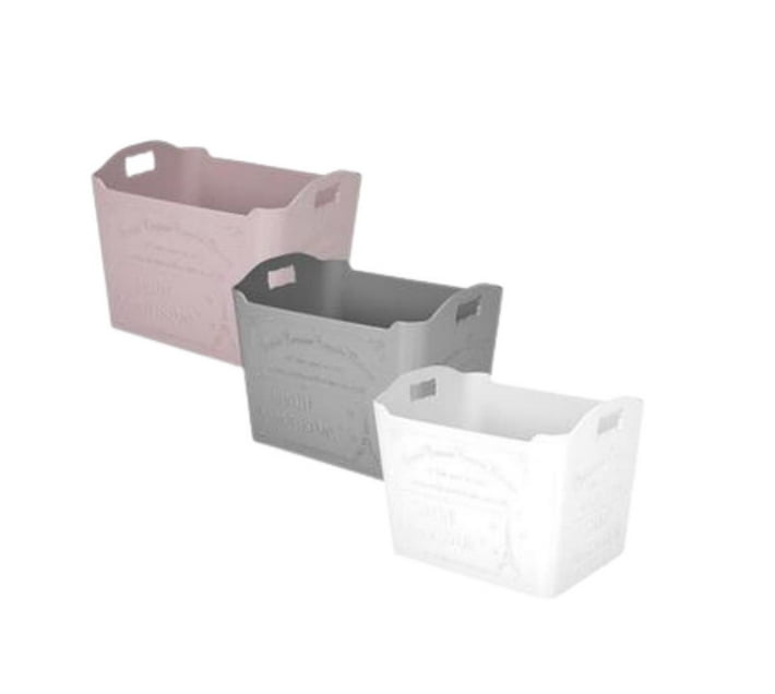 Set of 3 Basket pl paris 27x9x17cm | Makro