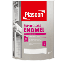 Plascon Super Universal Enamel Doors and Trims Paint Superior White 5 L ...