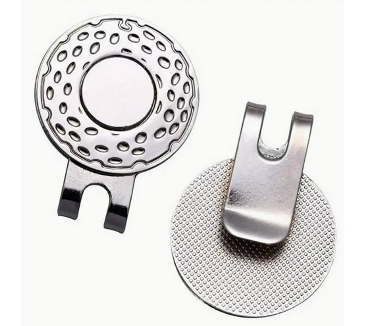 Golf Ball Markers With Hat Clip 3.3 Metal Magnetic Clip (1, Silver) | Makro