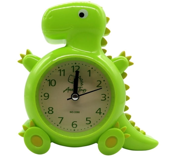 Anni Toys Plastic Analog Table Clock (Green) | Makro