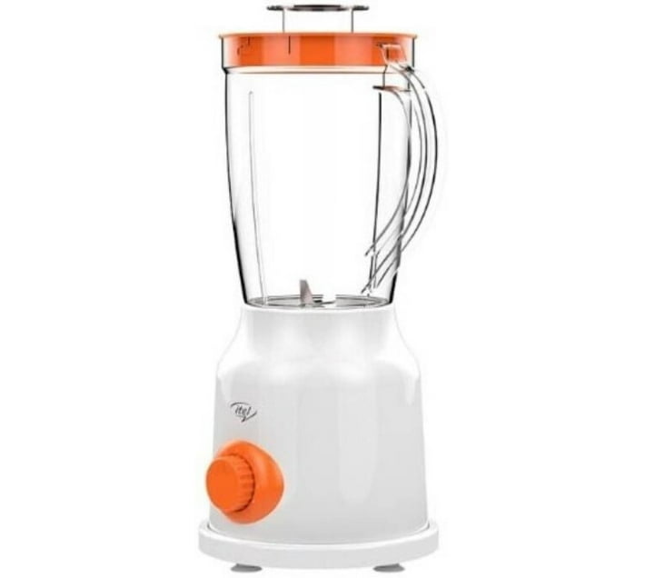 Itel Compact 2-Speed Blender with Pulse Function, 1.5L - White & Orange ...
