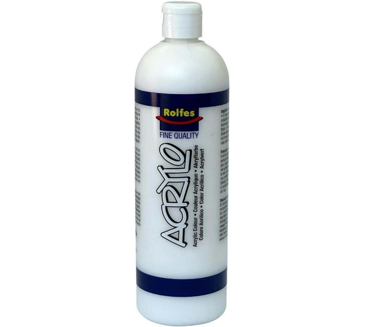 Rolfes Acrylo Acrylic Paint Titanium White (Set of 12, Titanium White ...