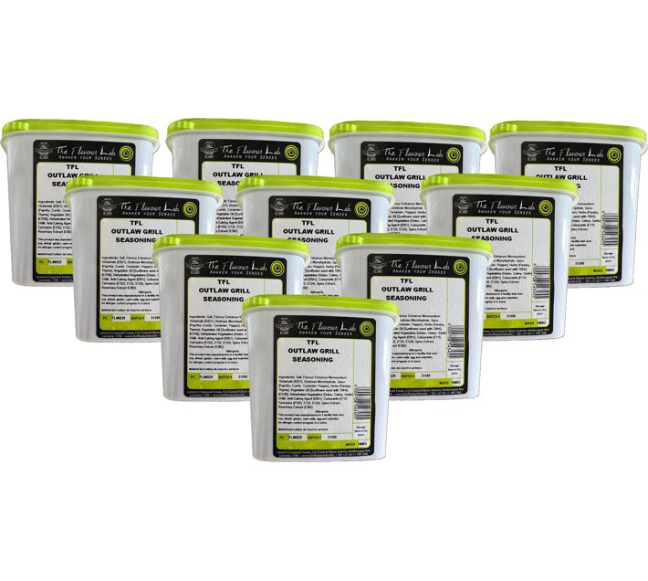 The Flavour Lab Outlaw Grill Spice (Catering/ Restaurant Grade) (10 x 1 ...