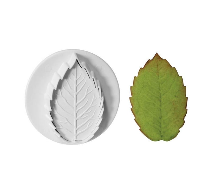 Someone’s in a Makro PME XL VEINED ROSE LEAF Plastic Icing Cut Out ...