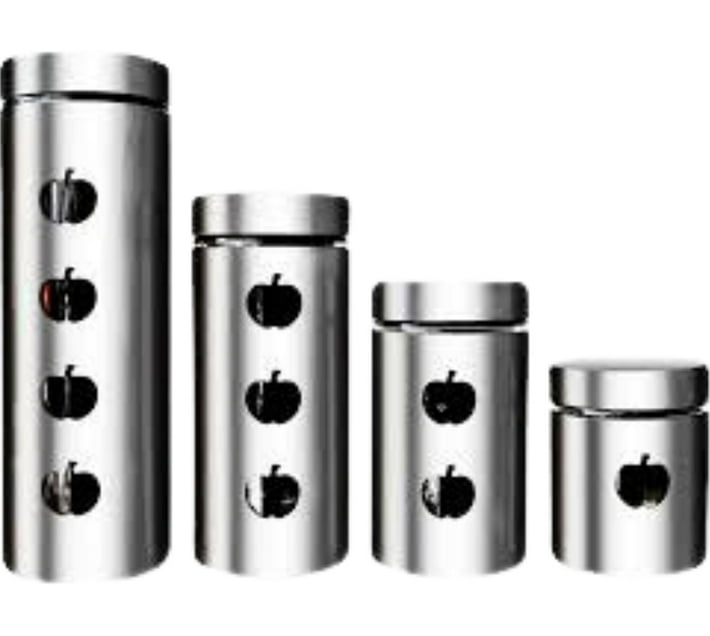 Totally Home Stainless Steel Utility Container - 1000 ml (Pack of 4 ...