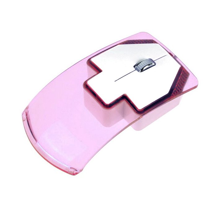 Someone’s in a Makro Wireless Transparent LED Mouse 2.4GhZ Light Pink ...