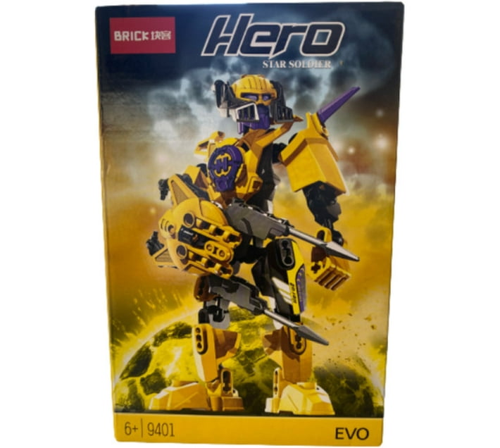 Brick Hero Star Soldier Characters (Yellow) | Makro