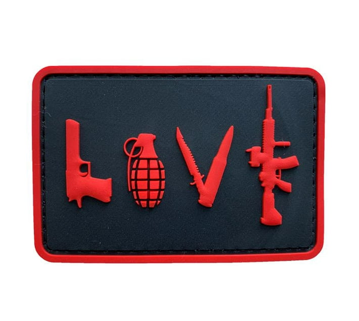 TacSpec "Love" PVC Velcro Patch | Makro