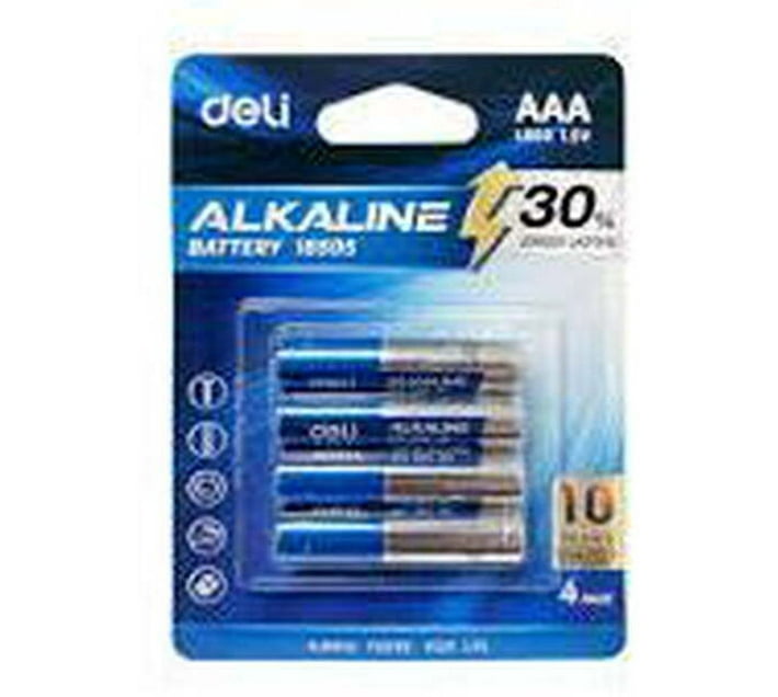 DELI Aaa Batteries Alkaline Battery Battery (Pack of 4) | Makro