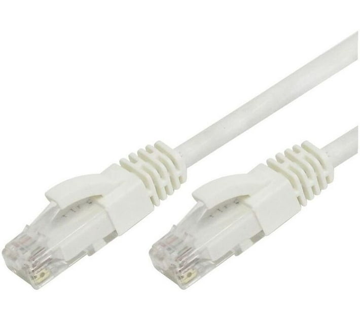Vtel 1 m CAT 6E Lan Cable White (Compatible with Computer, White, One ...
