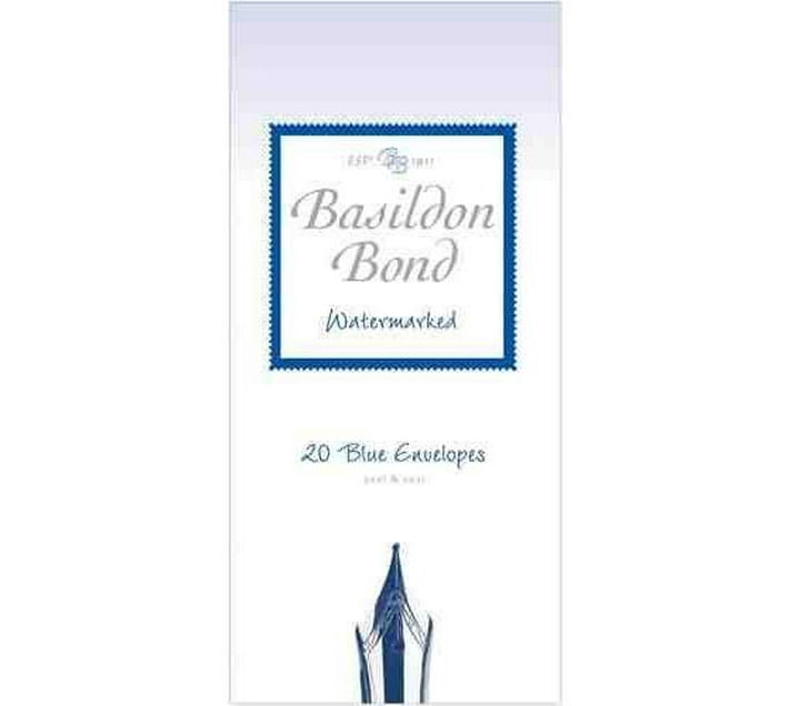 Someone’s in a Makro Basildon Bond 20pk 89 x 187mm Watermarked Blue ...