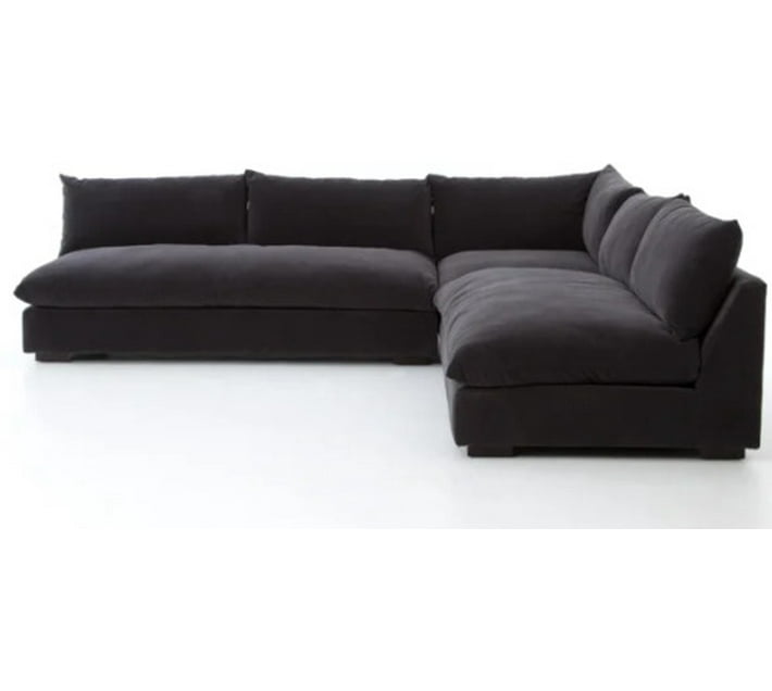 Buy Cooper Lazy . Cotton 6 Seater Sofa (Finish Colour - CHARCOAL, DIY ...