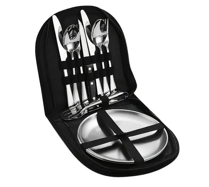 Someone’s in a Makro 10-Piece Stainless Steel Outdoor Dining Essentials ...