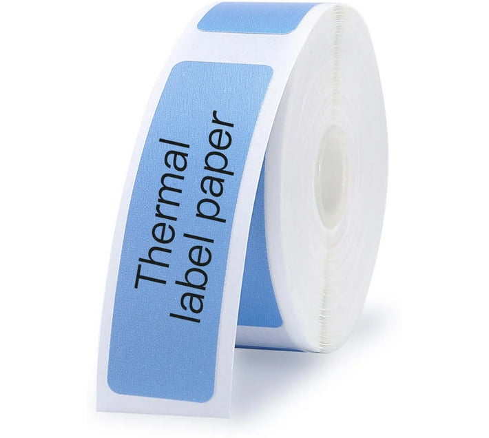Niimbot D11 / D101 / D110 - 12*40mm - 160 Thermal Labels - Solid Blue Design Self Adhesive Paper ...