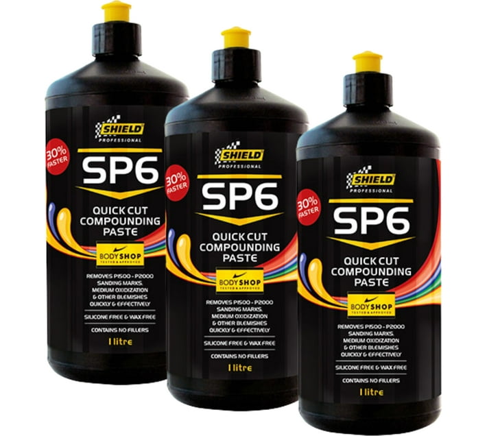 Shield SP6 – Quick Cut Compouding Paste 3pk Scratch Remover Liquid (1 L ...