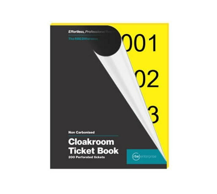Cloakroom Ticket Book - Yellow | Makro