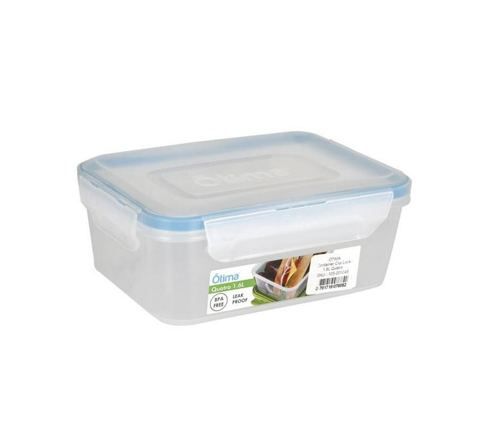 Container Clip Lock 1.6L Quatro (3 Pack) | Makro