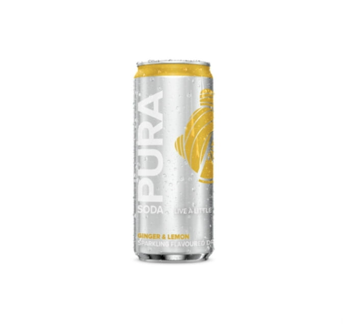 Pura Soda Ginger & Lemon 24 x 300ml | Makro