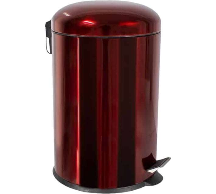 Crockery Centre 60800 Stainless Steel Dustbin (Red) | Makro