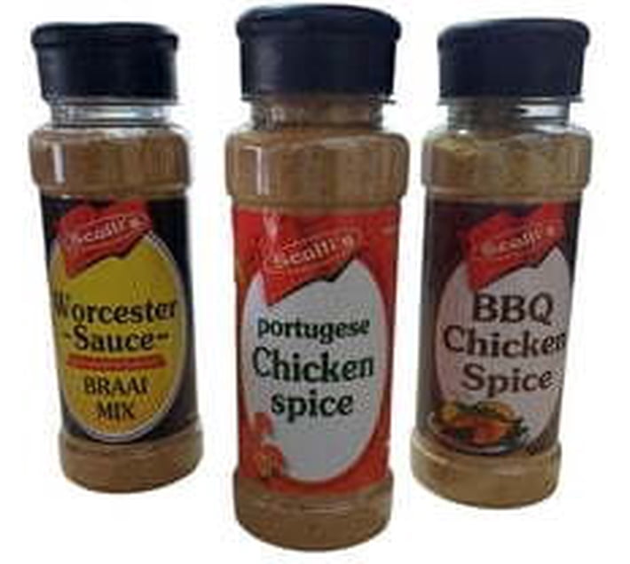 Scalli's Scalli`s 200ml Worcester sauce Spice, 200ml Portugese Chicken ...