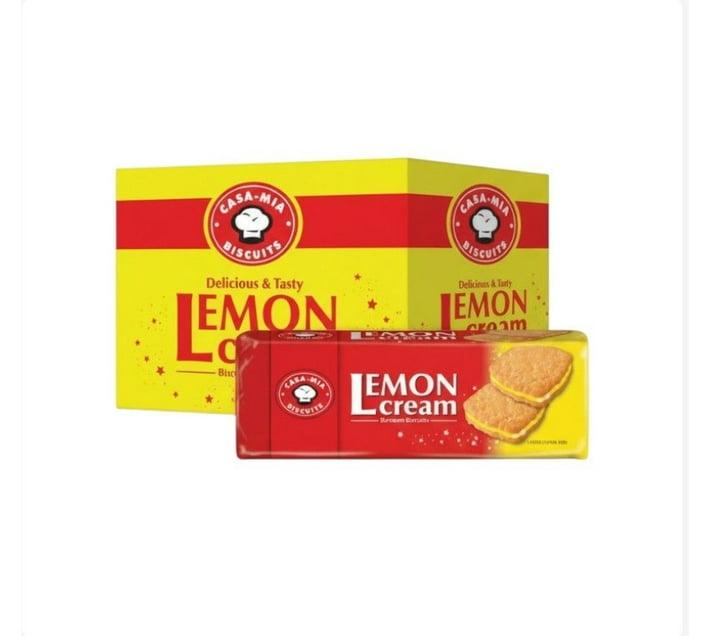 Buy CASAMIA LEMON CREAM Cream Filled Biscuit (1800 g, Pack of 12) in ...