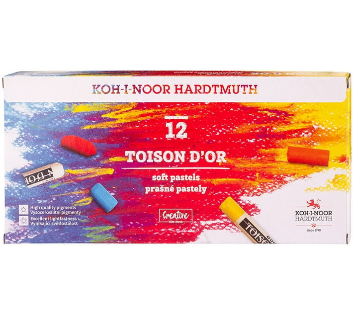 Koh-I-Noor soft pastels set Coloured Chalk (12 Sticks) | Makro