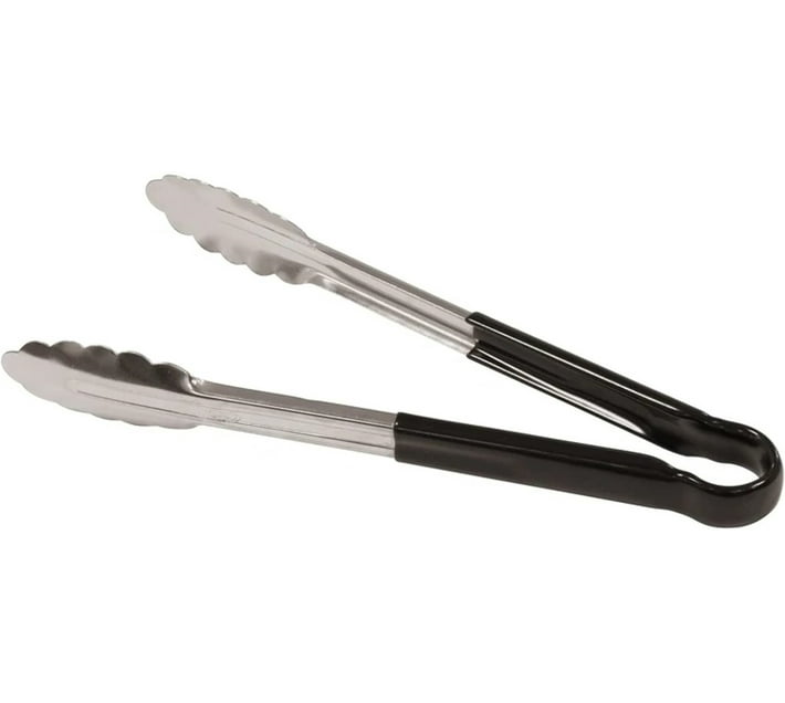 HomewareOnline 30cm (Black Rubber Grip) Stainless Tong - 30 cm Utility ...