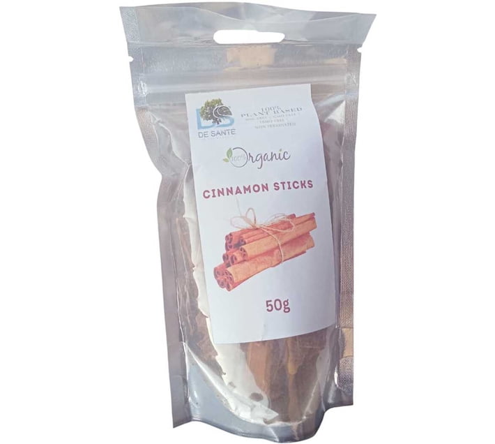 DE SANTE Organic -Cinnamon sticks-100% plant based foods - (1 x 50 g ...