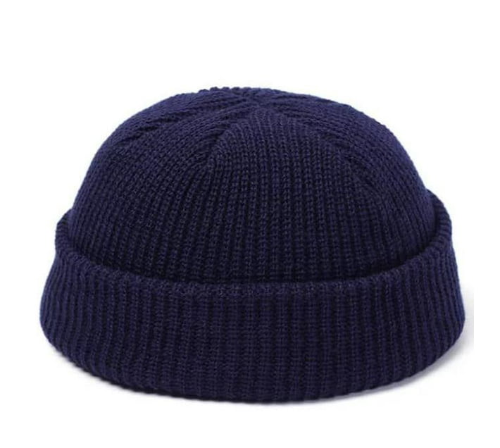 Someone’s in a Makro Knitted Wool Hat Skull Caps Beanie - Black Mood