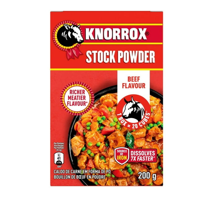 Someone’s in a Makro Knorrox 40 x 200 g Stock Powder Mood