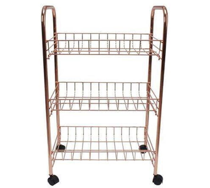 ROYAL HOMEWARE Homeware 3 Tier Aluminium Kitchen Trolley (Pre-assembled ...