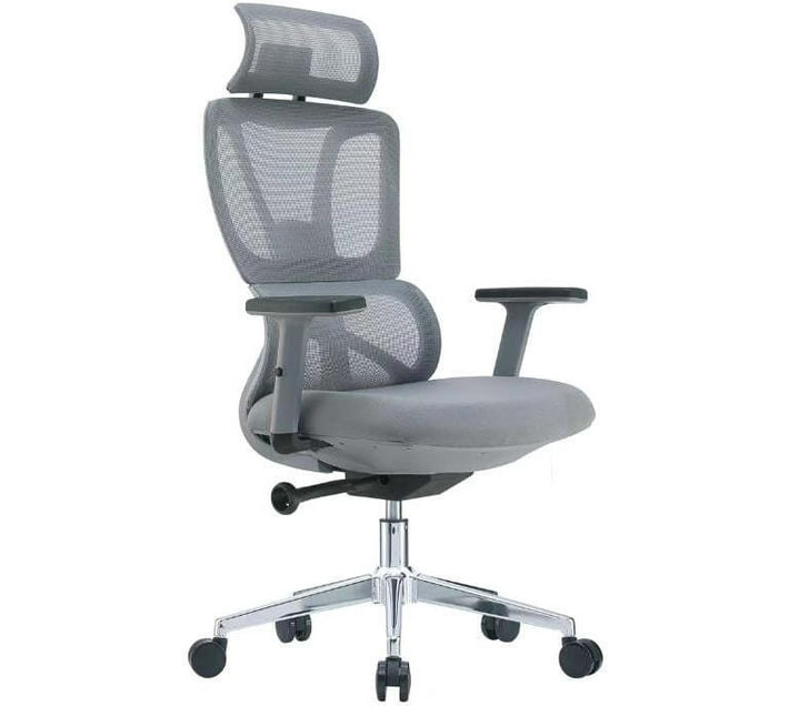GOF Furniture GF-GOC Office Adjustable Arm Chair (Grey, Pre-assembled ...
