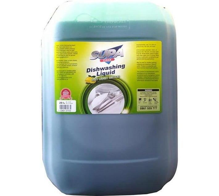 SUPA CLEAN Dishwashing Liquid with Lemon Biodegradable 20 Litre | Makro