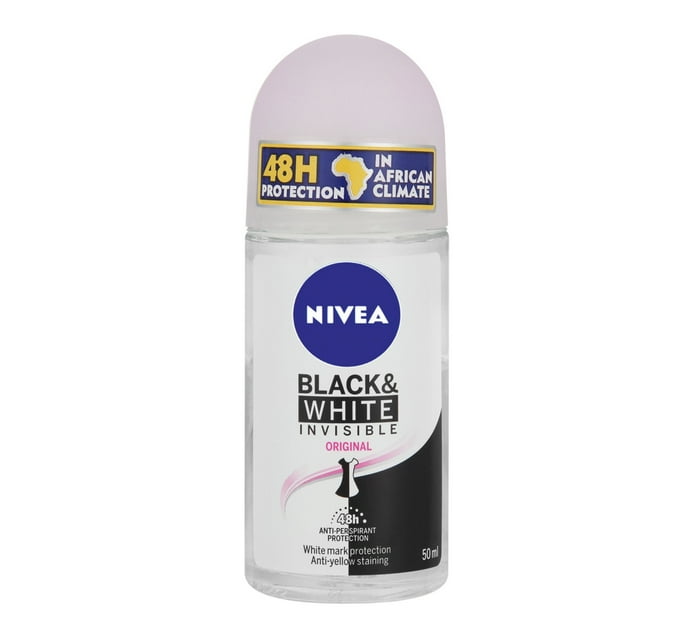Nivea Roll-On Black and White Clear Female (1 x 50ml) | Makro