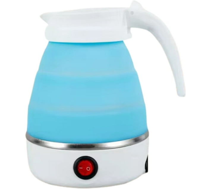 Generic Portable Silicone Travel Folding Electric Kettle (0.6 L, Blue ...